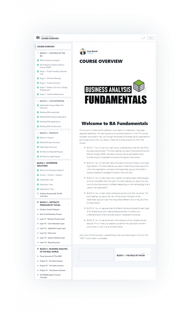 Business Analysis Fundamentals