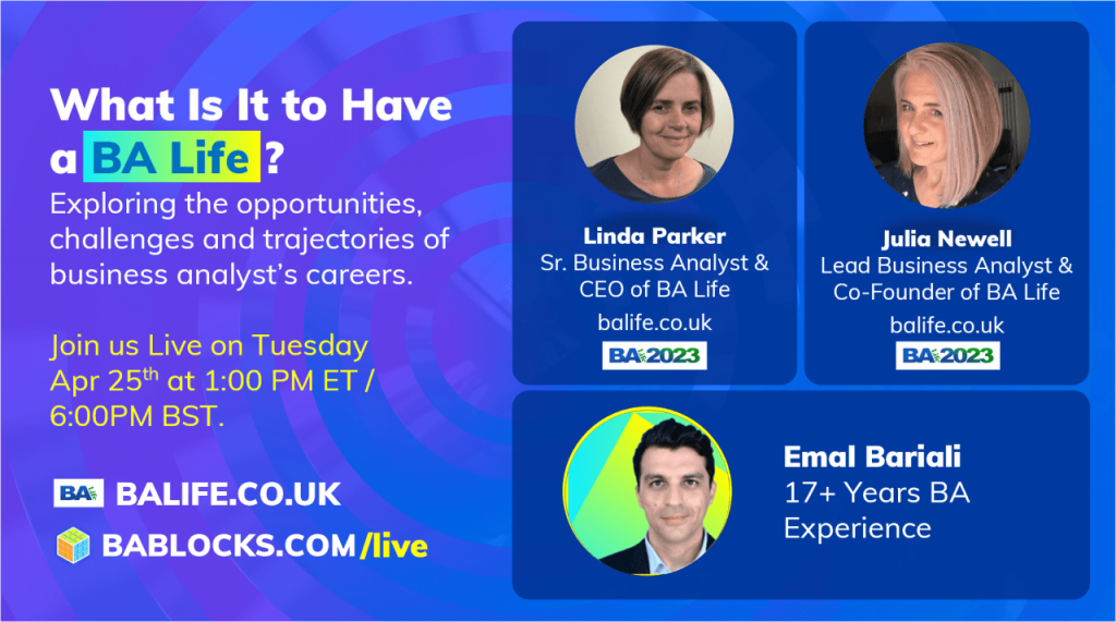 The Live Show for Business Analysis Professionals (LinkedIn & YouTube)