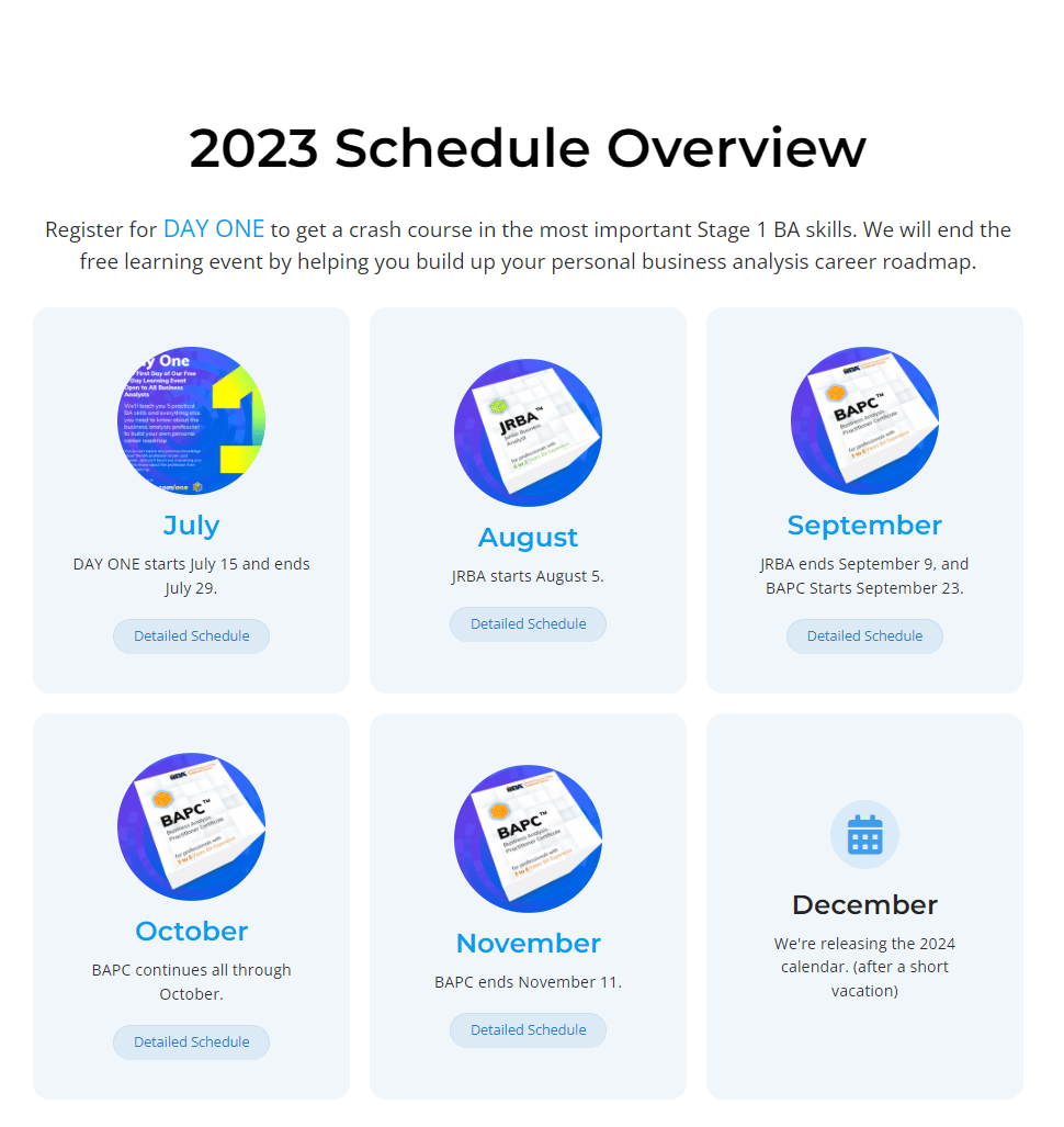2023 Prorgram Schedule - BABLOCKS.COM